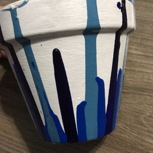 Other | Ice Themed Garden Pot Design Drip Pour | Poshmark